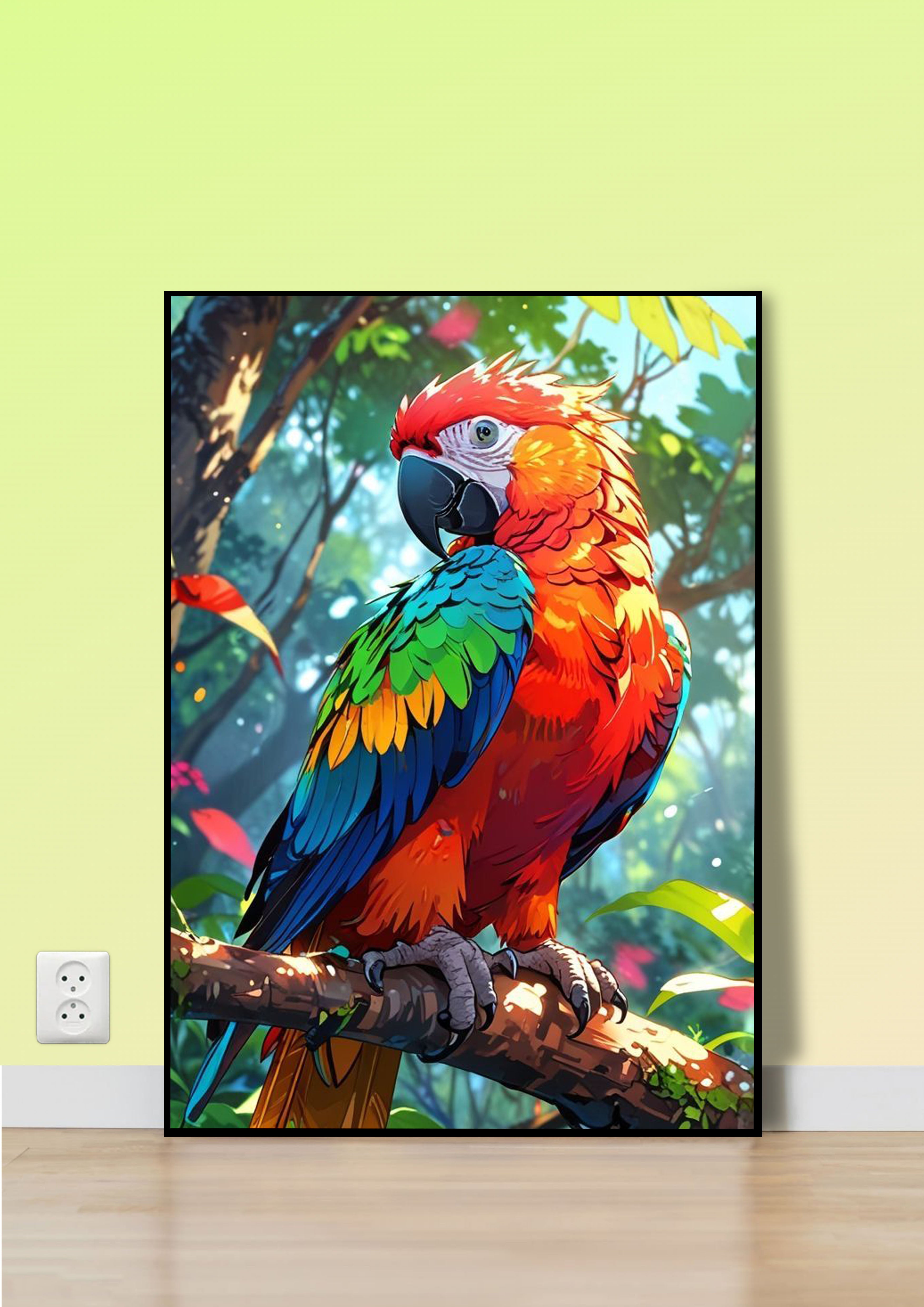 Tropical Blaze Poster Wall Art – Paint with Gemz